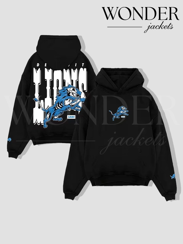 SANA x Detroit Lions Skeleton Hoodie - Wonder Jackets