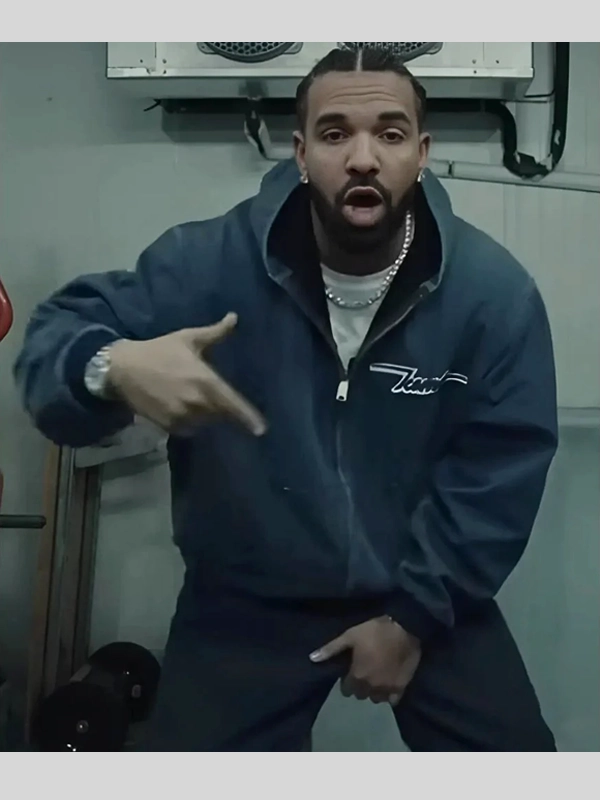 Drake Iceman Hooded Jacket | Iceman Blue Hooded Jacket Drake