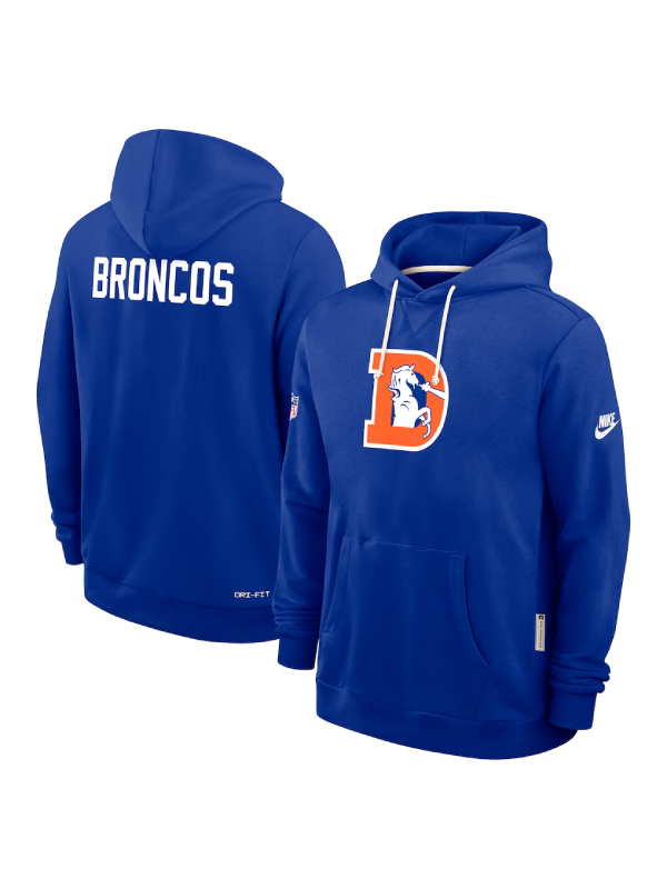 Nike Denver Broncos Sideline Hoodie Blue