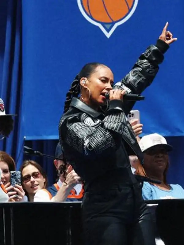 Buy Alicia Keys Knicks Victory Parade 2026 Concert Jacket